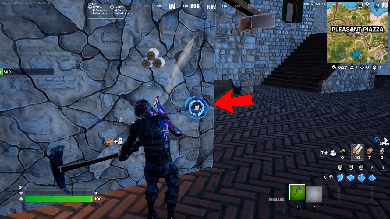 Destroy structures or objects at Pleasant Piazza || Fortnite match ...