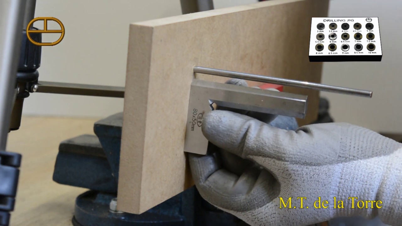Taladrado manual con casquillo - YouTube