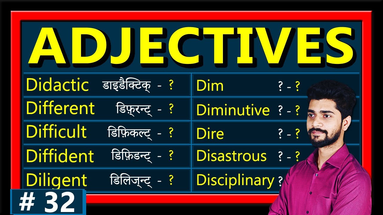 English | Page 32 | Adjectives | Adjective Vocabulary | Learning ...
