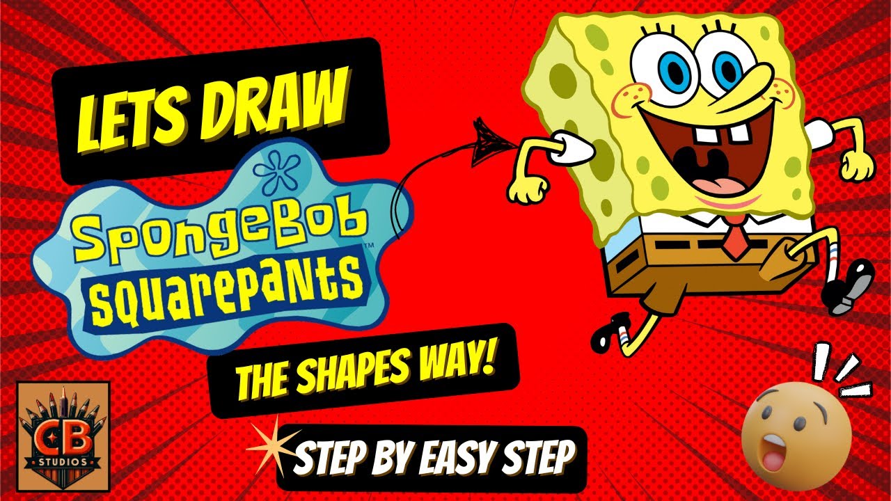 How to Draw Sponge Square Pants! | Step by Easy Step Tutorial - YouTube