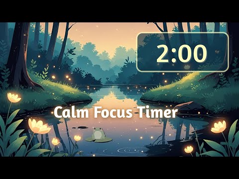 2-Minute Timer — Sunset Pond Soft Jazz - YouTube