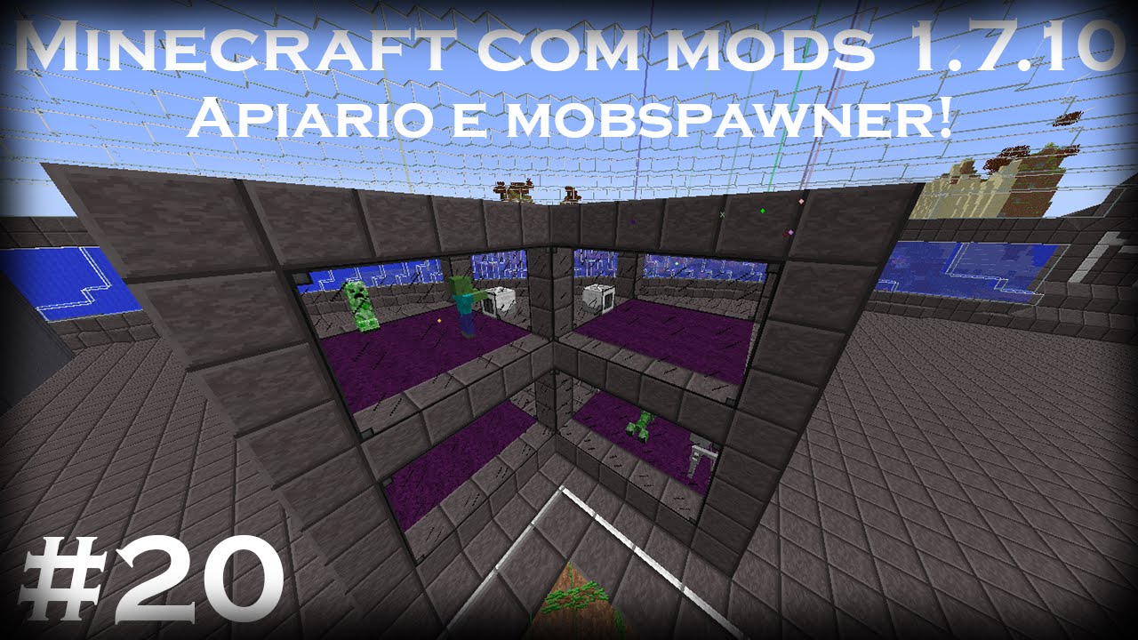 Minecraft modificado EP20 - Apiario pronto e mobspawner! - YouTube