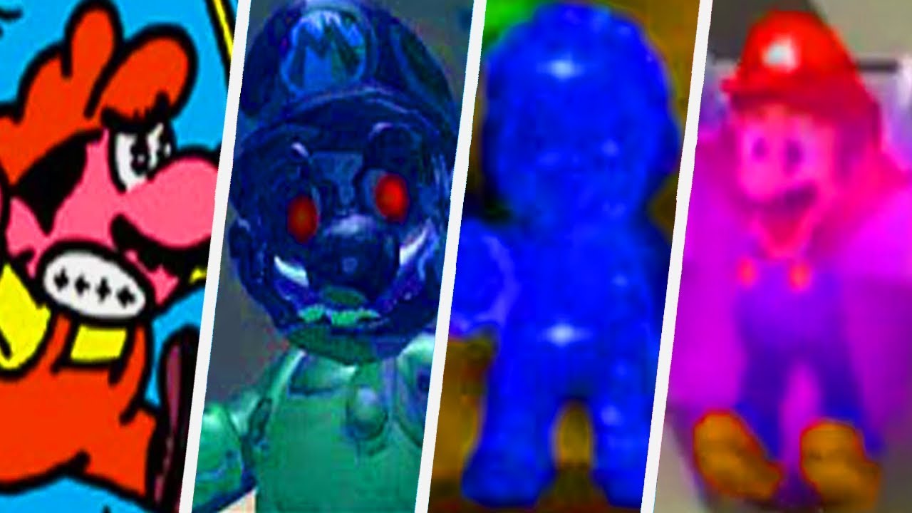 Evolution of Evil Mario in Super Mario Games (1982 - 2017) - YouTube