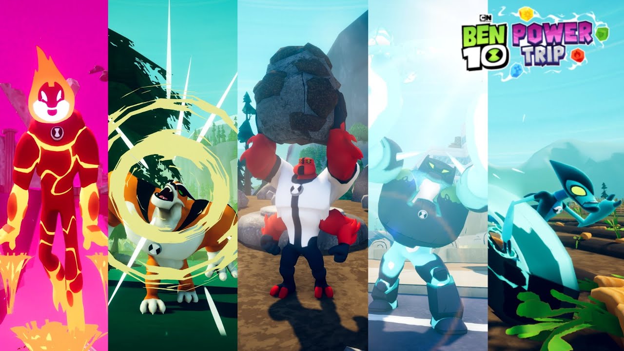 Ben 10: Power Trip! - All Ben 10 & Kevin 11 Alien Transformations ...