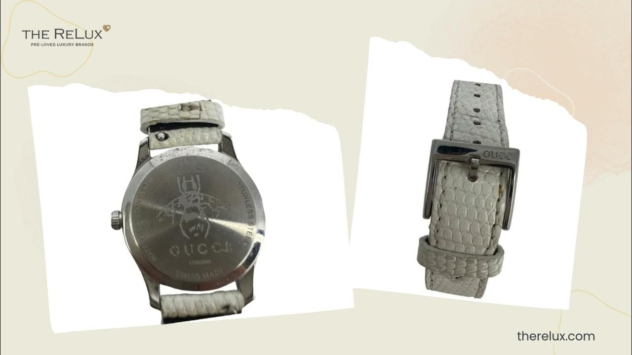 Gucci G Timeless Mother of Pearl Dial Ladies Watch YA126597 | The Relux - YouTube