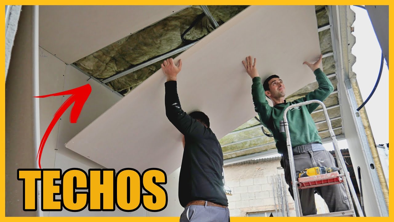 🔶Cómo Montar TECHO de YESO LAMINADO en Casa Contenedor 🔶 Paso a Paso ...
