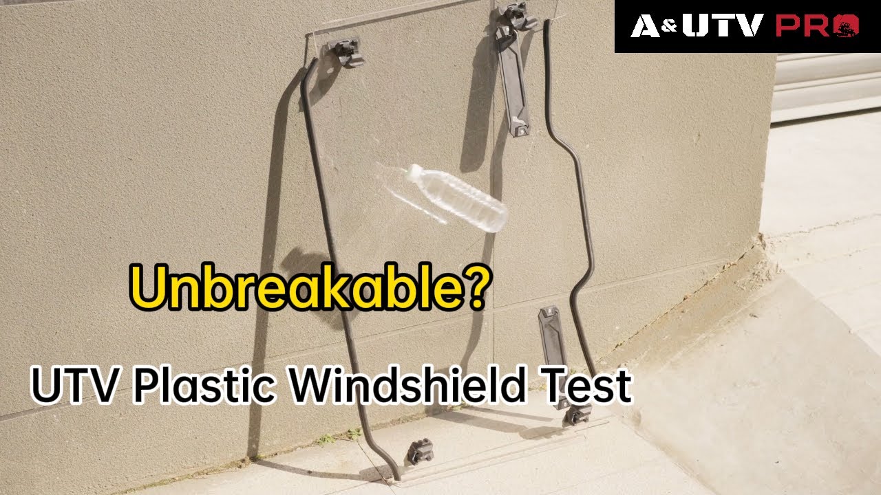 UTV Plastic Windshield Toughness Test: Unbreakable? - YouTube