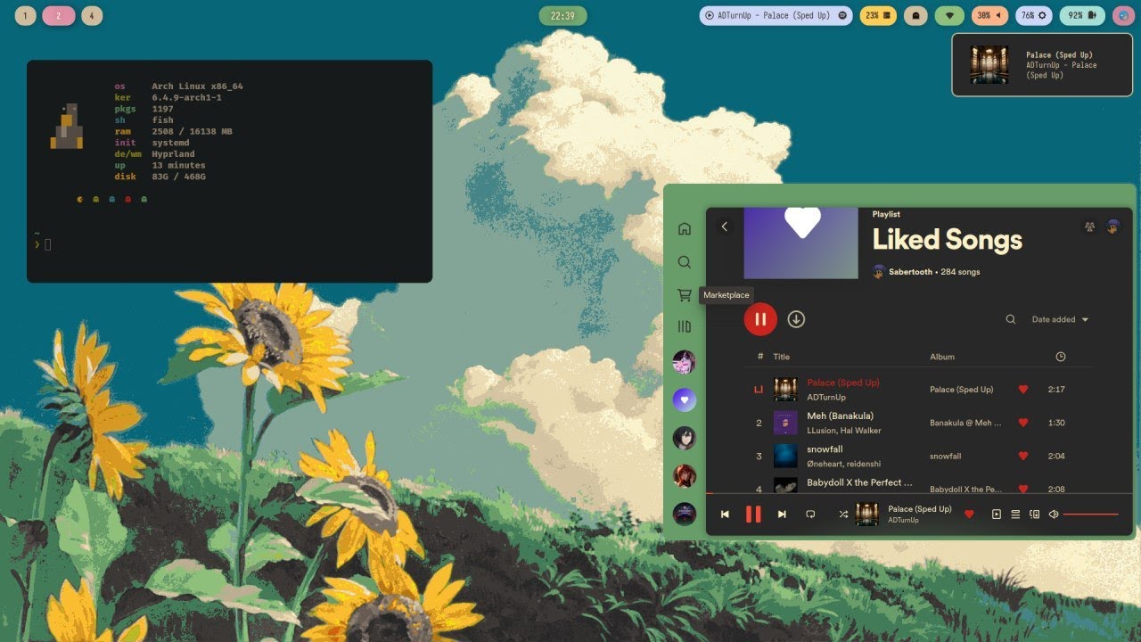 Hyprland Gruvbox Rice V1 - YouTube