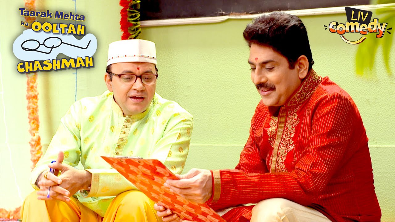 Bhide और Taarak ने Prepare की Function के लिए एक List | Taarak Mehta Ka ...