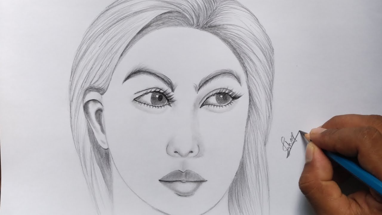 FACE DRAWING How To Draw A Cute Girl s Face Step By Step Face Drawing face-drawing-how-to-draw-a-cute-girl-s-face-step-by-step-face-drawing