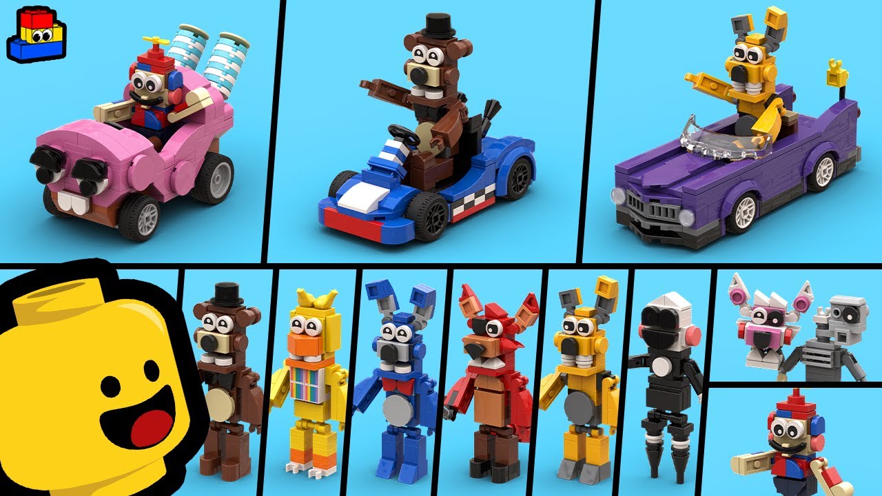 Five Laps at Freddy's: How to make LEGO Karts and Minifigures (FNAF ...