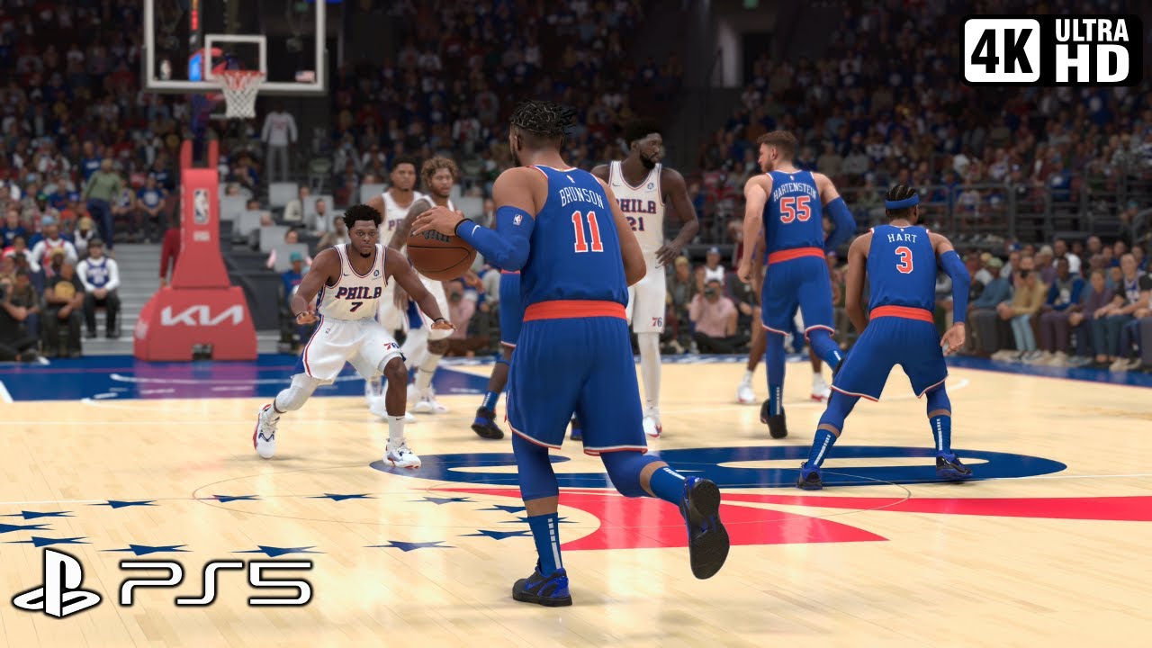 Knicks vs 76ers | NBA 2K24 Gameplay (PS5 4K 60FPS) - YouTube