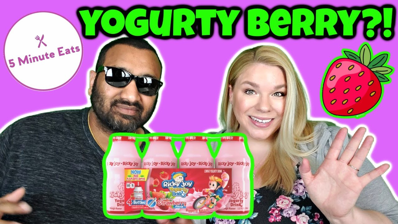 Ricky Joy Yogurty Drink Strawberry Review - YouTube