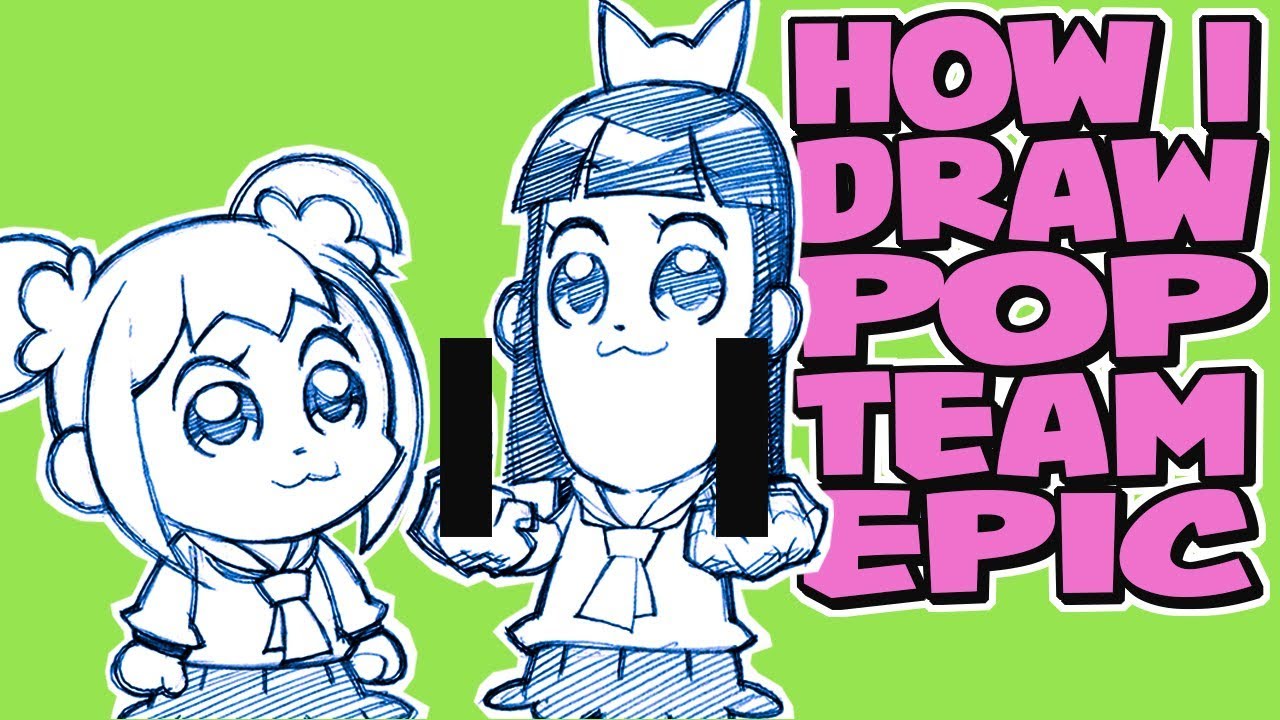 How I Draw Pop Team Epic | Popuko | Pipimi - YouTube