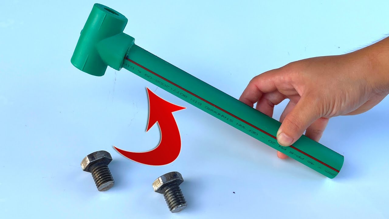 Very Useful Tips For You - Creative A Hammer From A Plastic Pipe and An ...