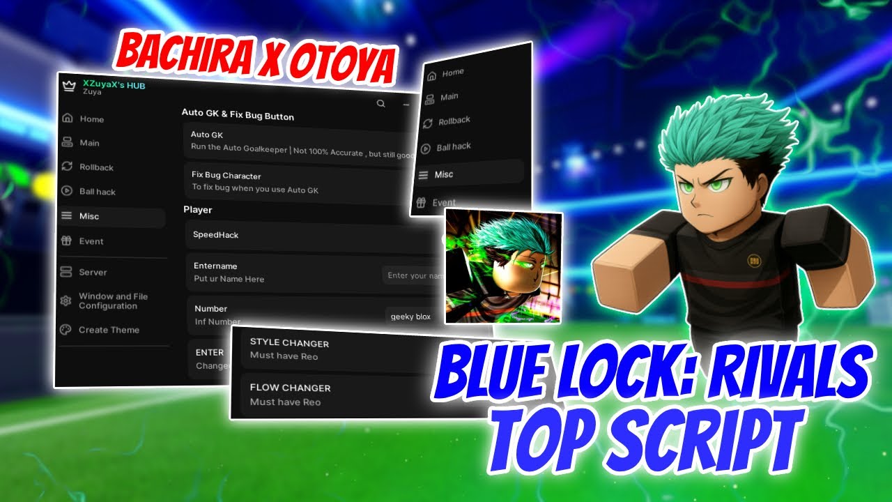 Blue Lock: Rivals Script | Bachira x Otoya, Style, Inf Stamina, Auto ...