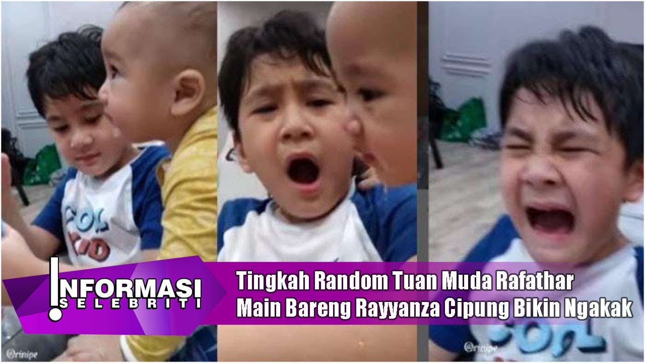 Tingkah Random Tuan Muda Rafathar Main Bareng Rayyanza Cipung Bikin Ngakak - YouTube
