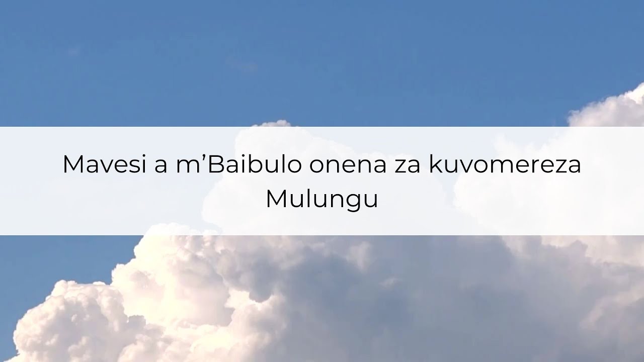 Mavesi a m’Baibulo onena za kuvomereza Mulungu | Umnikelo #malawi # ...