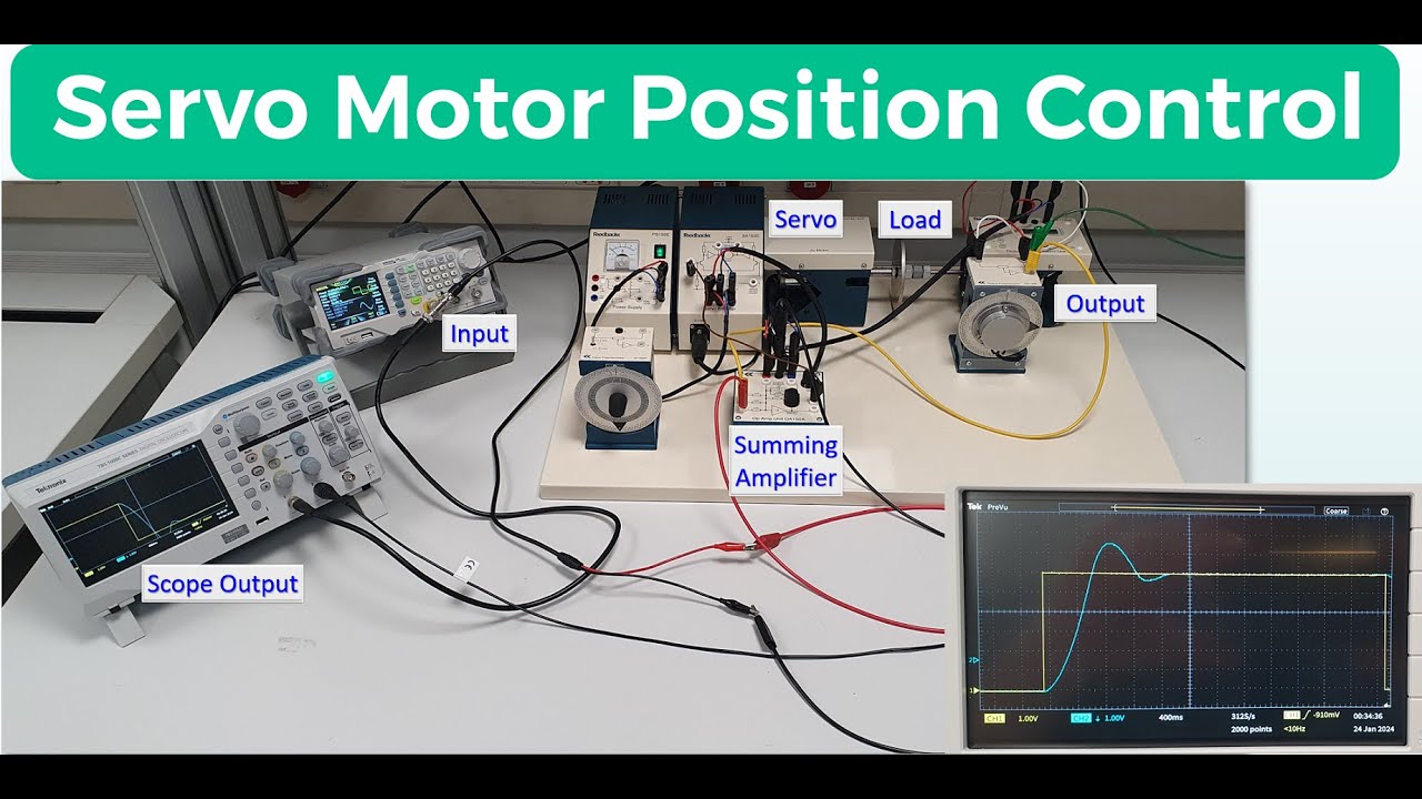 Servo Motor Position Control System ⭐ Part 1 Closed Loop Response With
