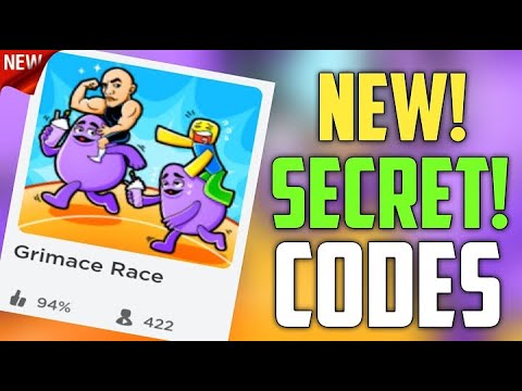 Grimace Race *NEW* Codes and MORE l All New August 2023 - YouTube