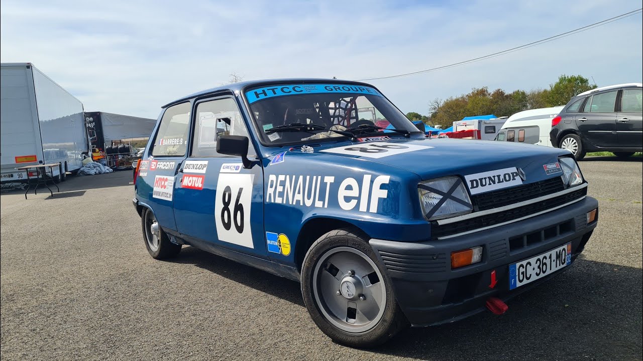 Présentation Renault 5 Alpine Championnat France HTCC Circuit Arnos ...
