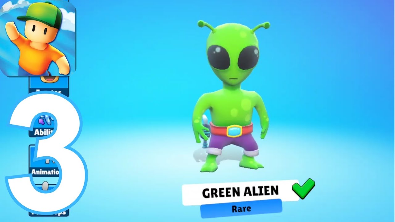 Stumble Guys - Gameplay Walkthrough Part 3 - Green Alien (iOS,Android ...
