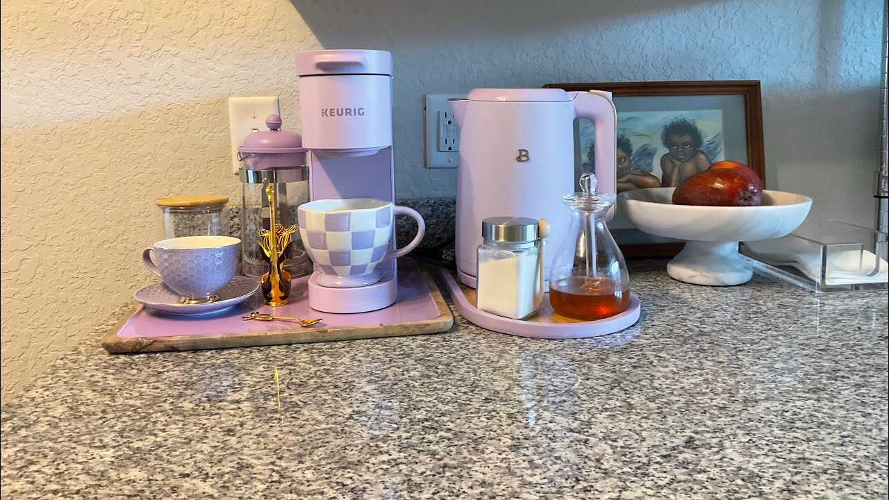 My Lavender Coffee & Tea Station|Keurig;Beautiful Kettle;Target;Walmart ...