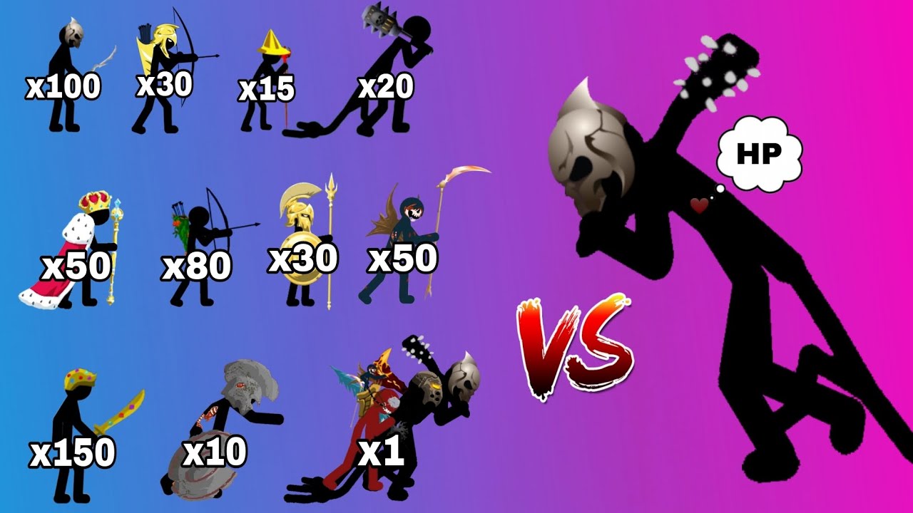Which Figures Can Defeat The Insane Final Boss - Stick War Legacy - YouTube