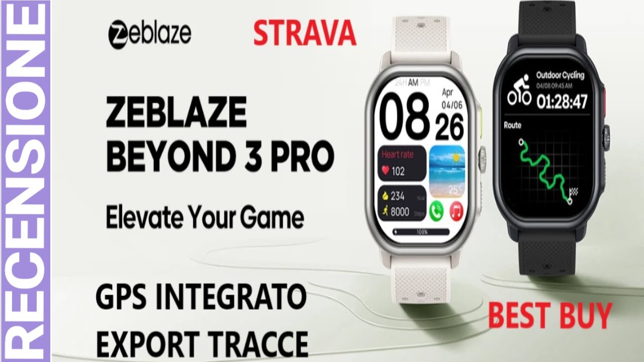 Nuovo Zeblaze Beyond 3 Pro GPS Smart Watch 2.15 "Display AMOLED GPS ...