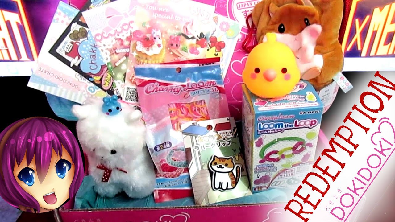 Doki Doki Box (April 2016) Unboxing - REDEMPTION - YouTube