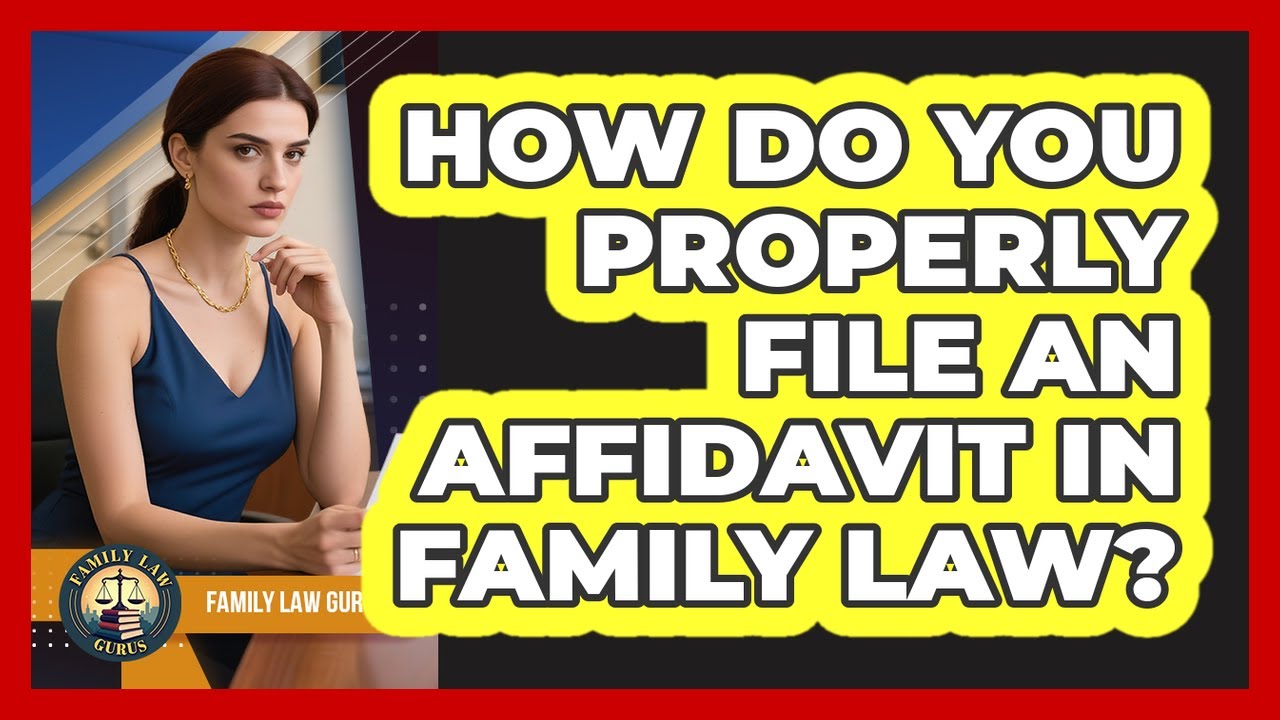 How Do You Properly File An Affidavit In Family Law? - Family Law Gurus ...