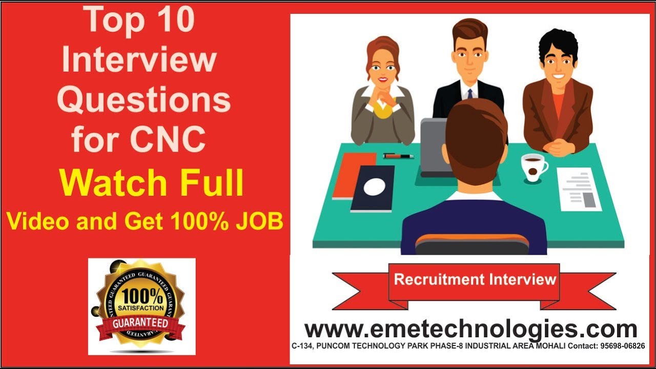 Top 10 Interview Questions For Cnc Youtube