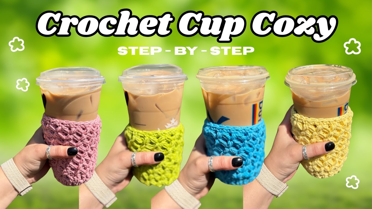 Crochet Cup Cozy Tutorial || Step by Step - YouTube