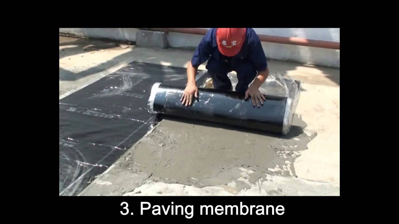 Wet Application-Waterproof membrane construction（JOABOA Tech） - YouTube