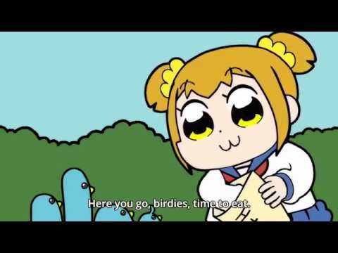 Pop Team Epic - Feeding birds [eng subs]