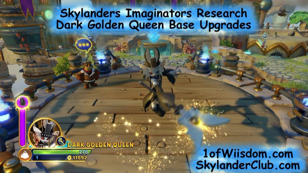 Skylanders Imaginators Research: Dark Golden Queen Base Upgrades - YouTube