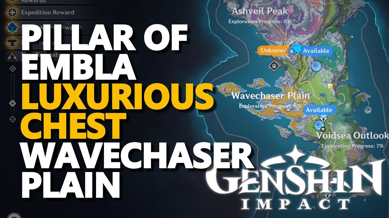 Pillar of Embla Luxurious Chest Wavechaser Plain Genshin Impact - YouTube