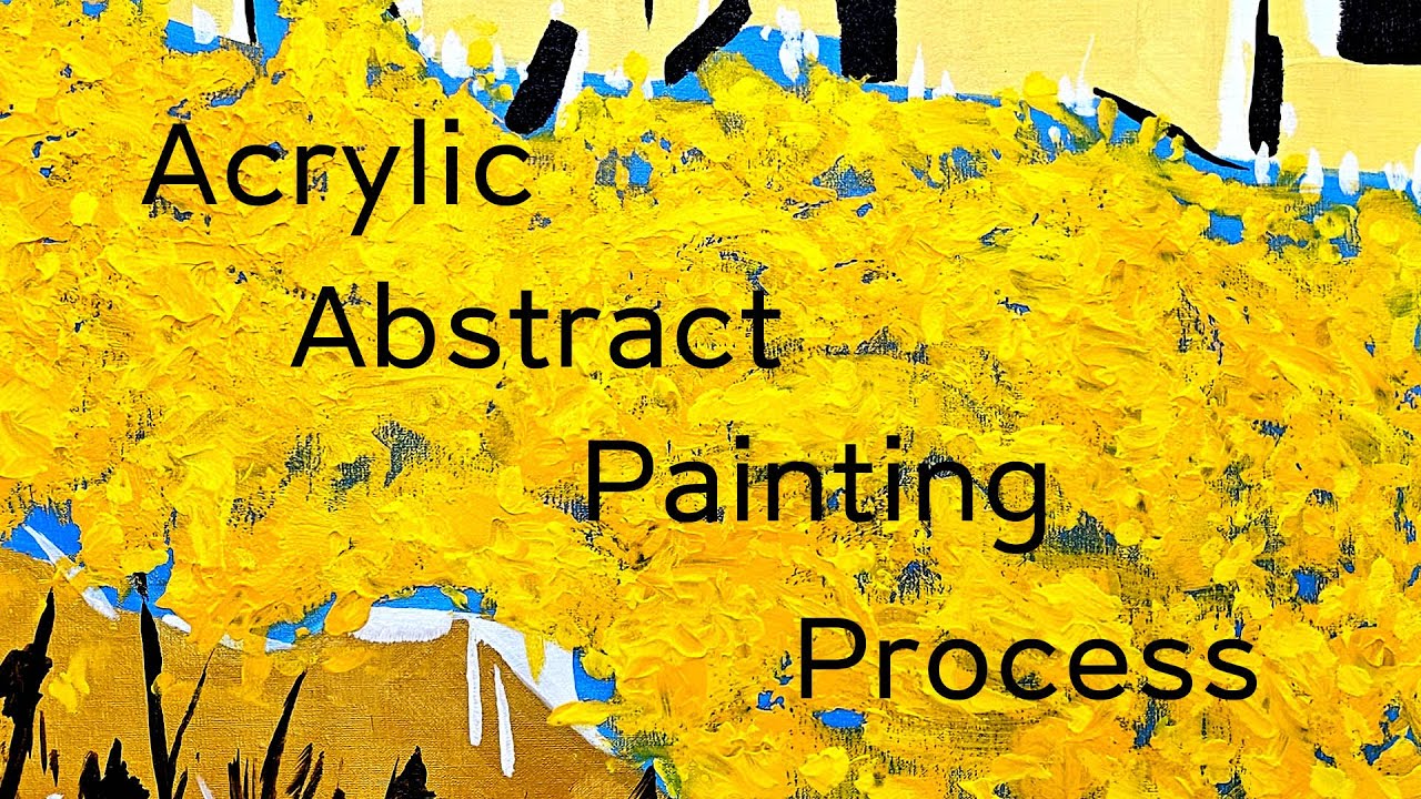 Acrylic Abstract Painting Process / 축전으로 그렸던 아크릴 추상화 그리는 과정을 편집한 영상입니다 ...