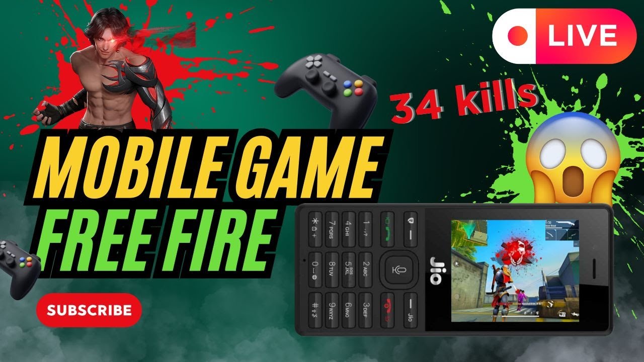 Free fire gameplay in jio phone - YouTube