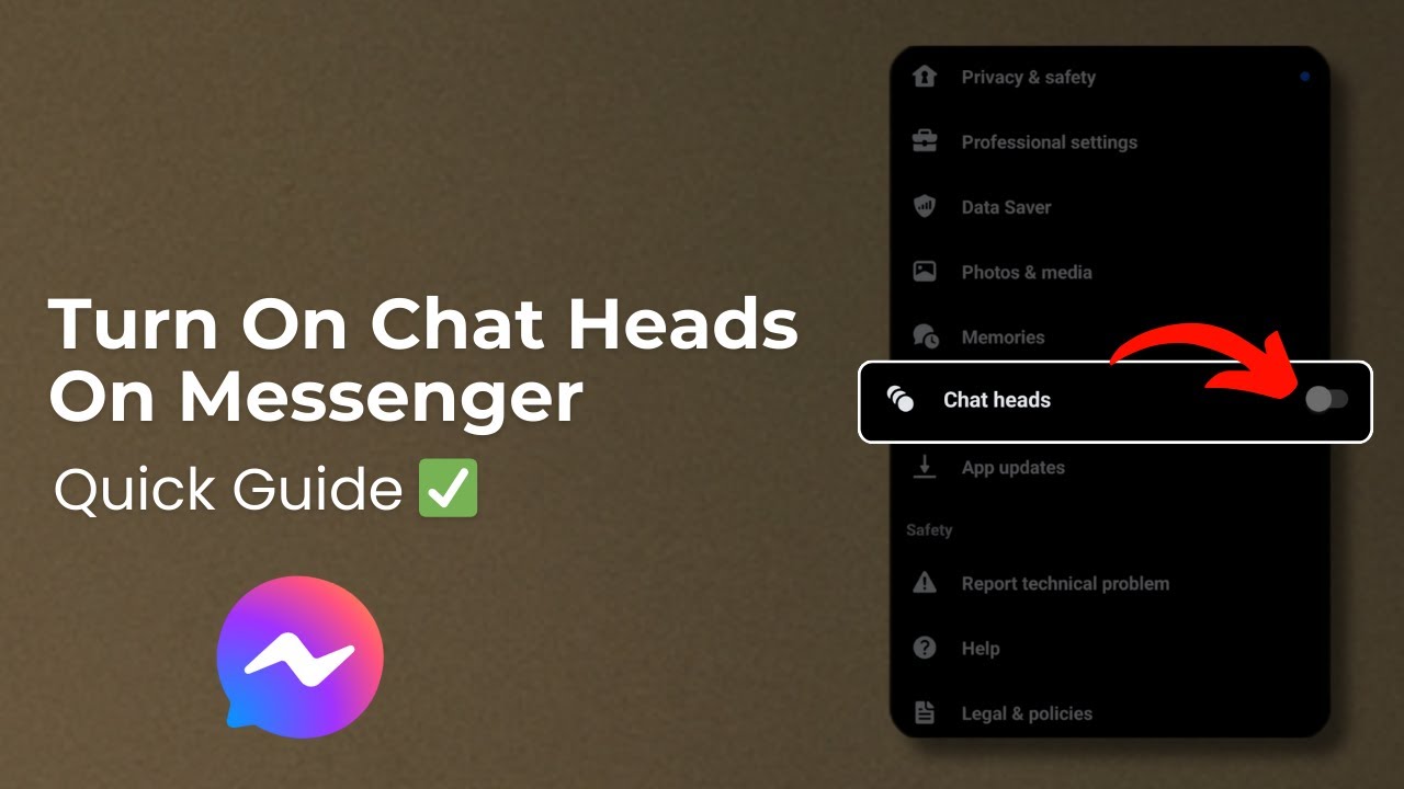 How to Turn On Chat Heads in Messenger | Enable Bubbles on Android ...