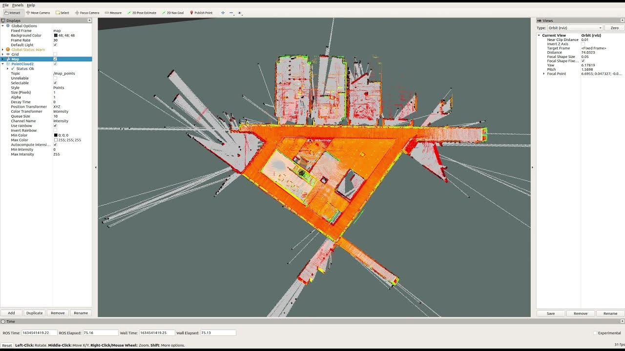 3D Pointcloud to 2D Occupancy Grid - YouTube