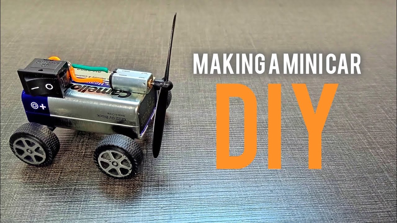 How to make a mini car that runs on wind - YouTube