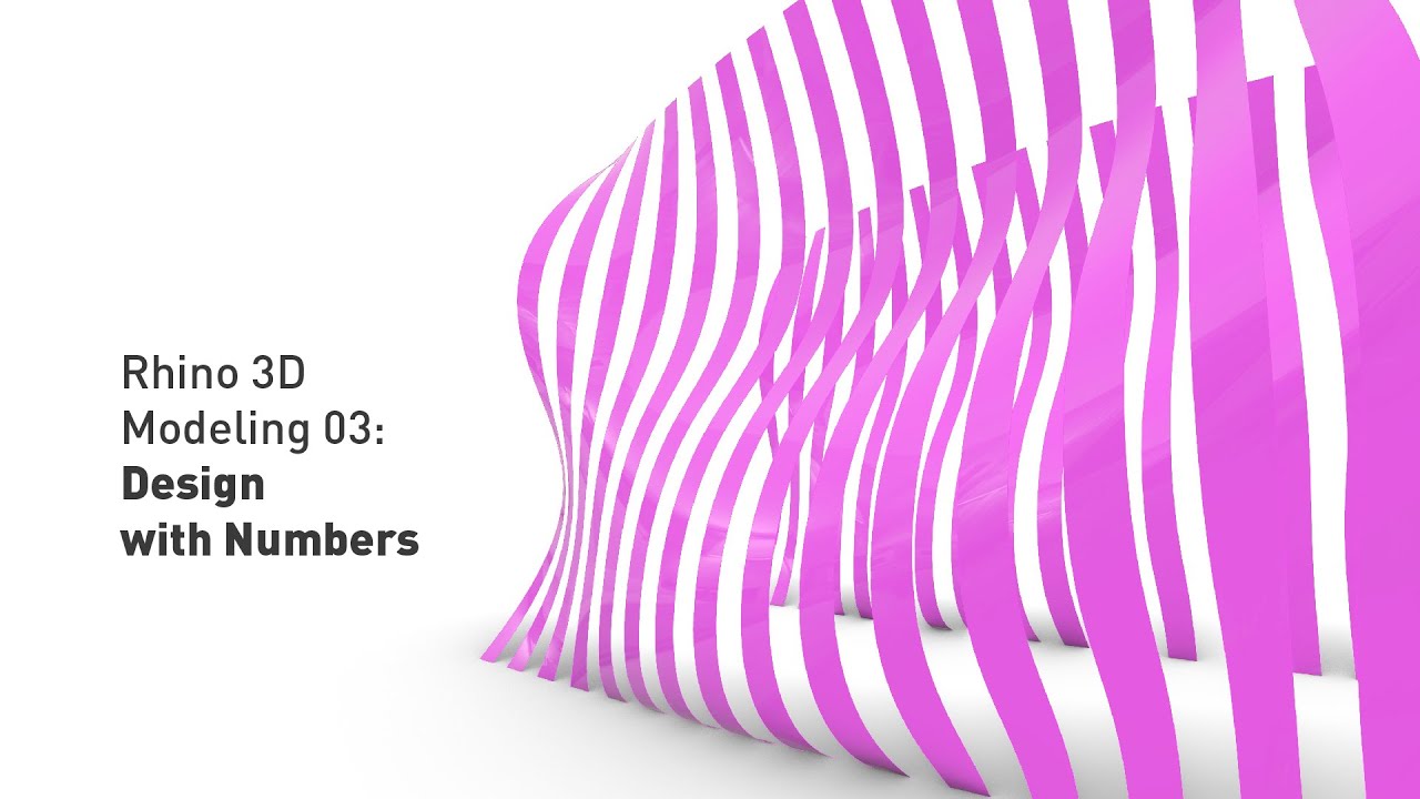 Rhino Basic Tutorial 3: Design by Numbers - YouTube