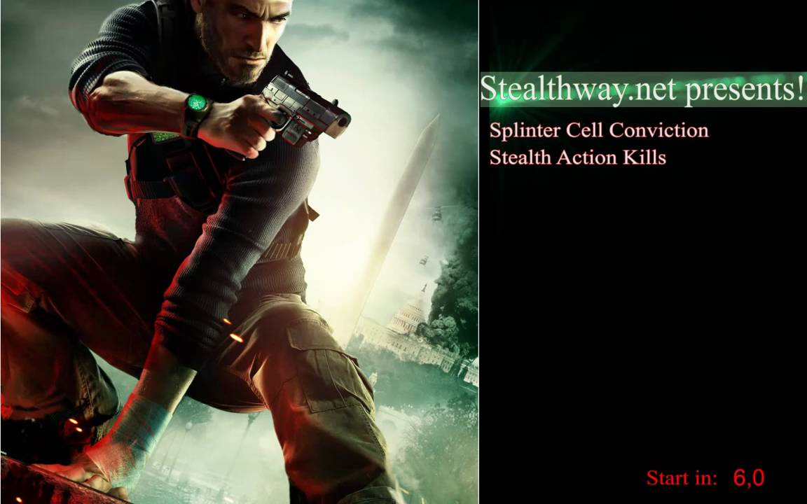 Splinter Cell Conviction Stealth Action Kills Hand to Hand Kills Only ...