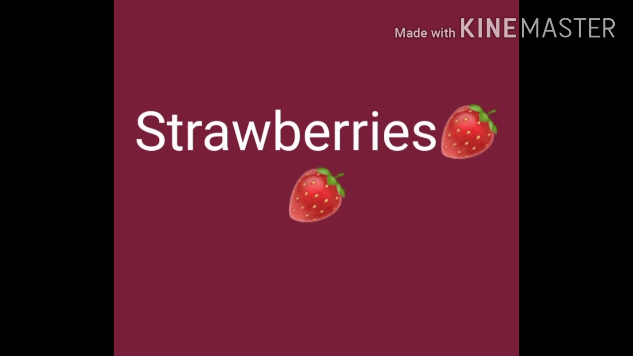 Strawberries poem std 5th - YouTube