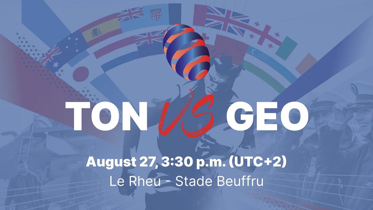 TONGA vs GEORGIA - GROUPS PHASE ROUND 3 - YouTube
