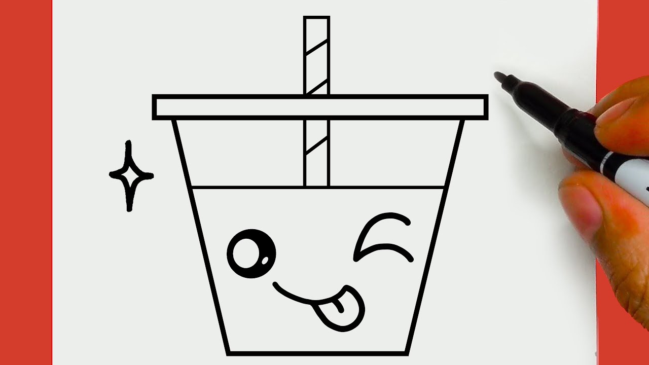 HOW TO DRAW A CUTE DRINK SODA, STEP BY STEP, DRAW Cute things - YouTube