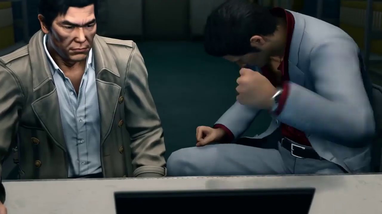 Kiryu got jump scared - YouTube
