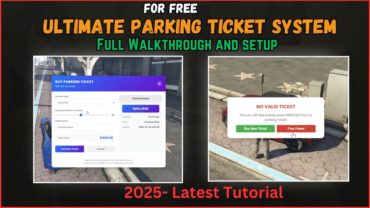 Free Script: Police Can Now Check Parking Tickets?! 🔥 FiveM Must-Have ...