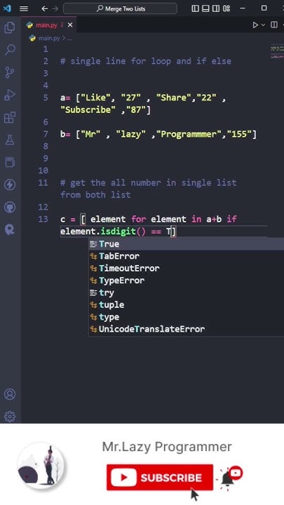 Single Line For Loop With If Else Condition | Get Numbers In Single 